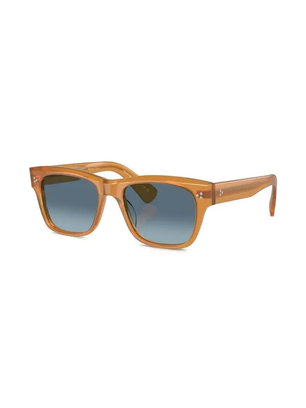 Oliver Spencer Birell Square-frame Sunglasses - Brown
