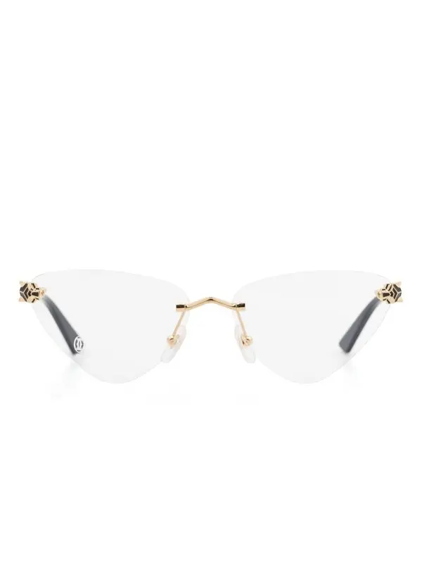 CARTIER Cat-eye Frame Glasses - Gold