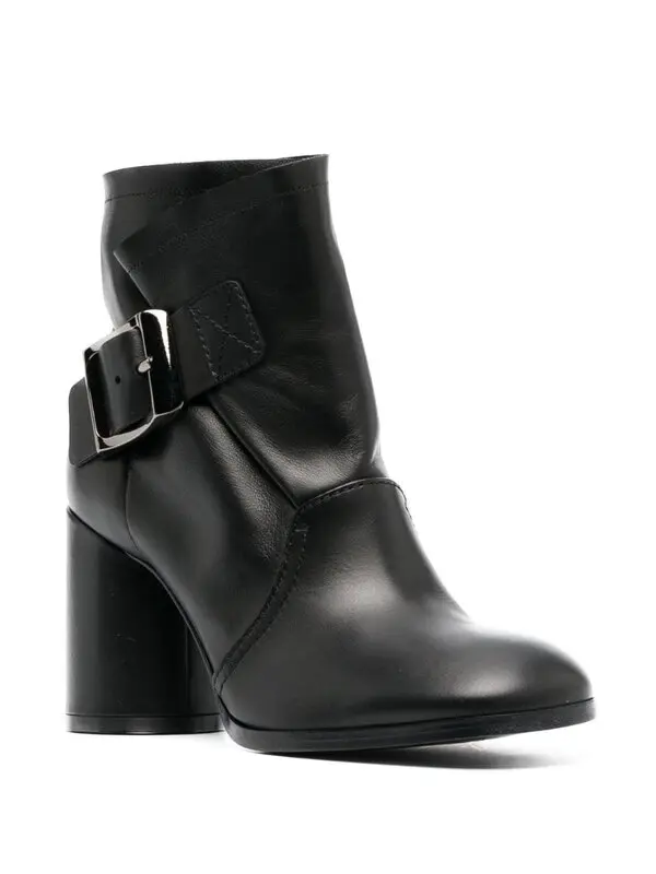 Casadei 85mm Buckle-detail Ankle Boots