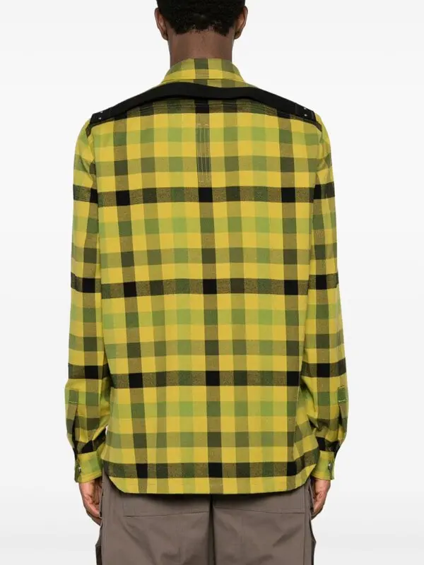 Rick Owens Check-pattern Cotton Shirt