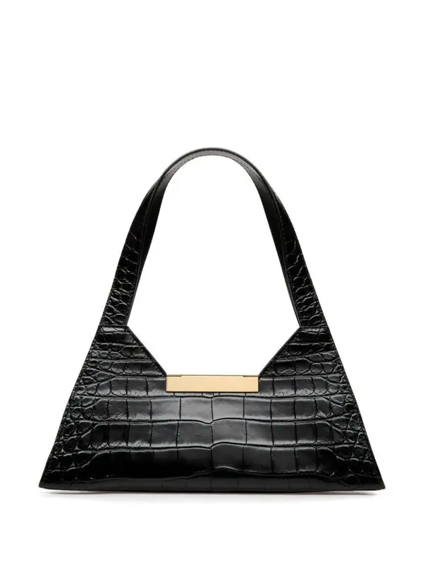 Bally Crocodile-effect Shoulder Bag