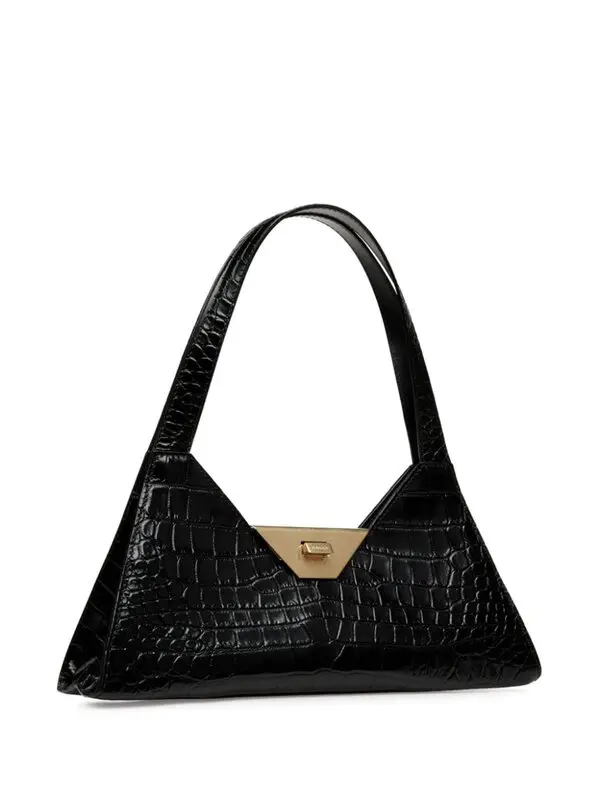 Bally Crocodile-effect Shoulder Bag