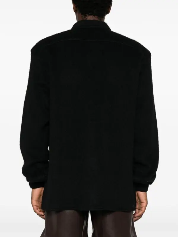 JIL SANDER Pointed-collar Alpaca Wool-blend Overshirt