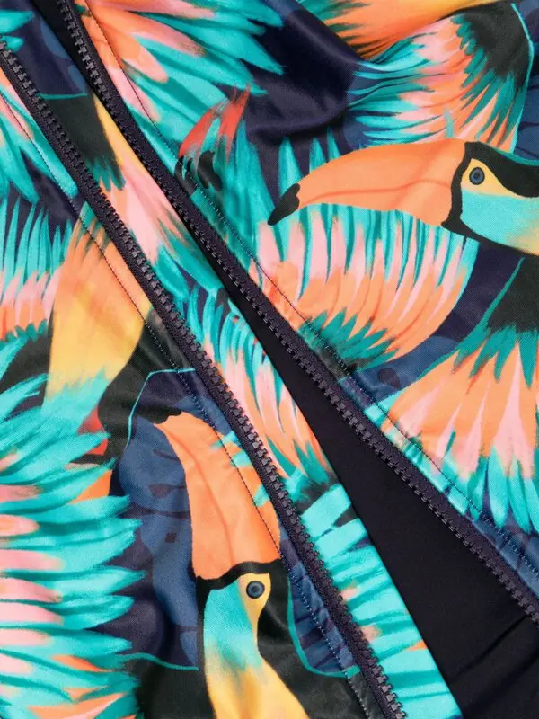 DUSKII Tropical-print Rash Guard