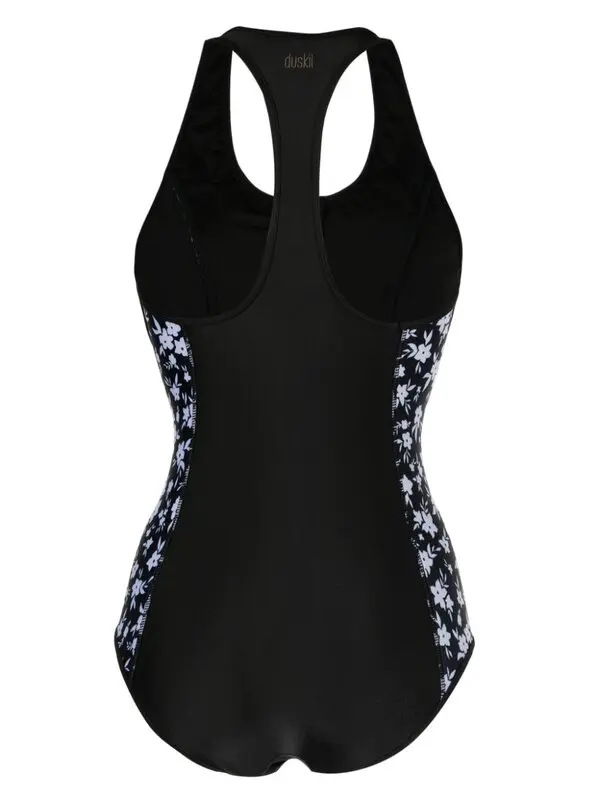 DUSKII Floral-print Zip-up Swimsuit