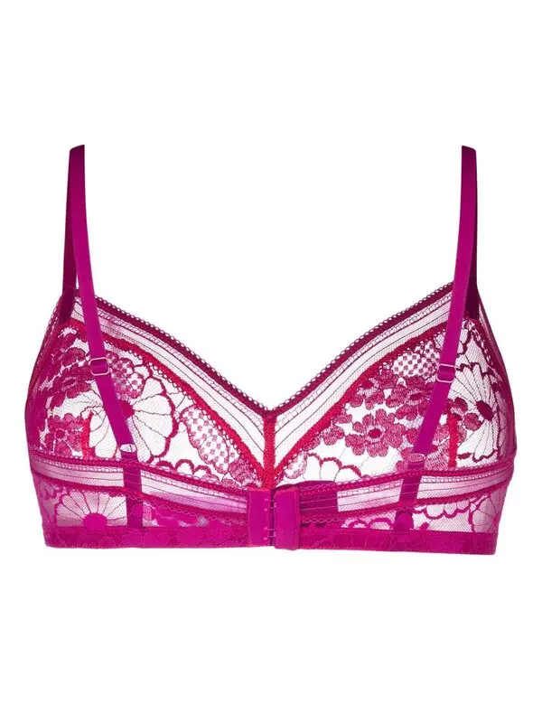 ERES Royal Lace Triangle Bra - Pink