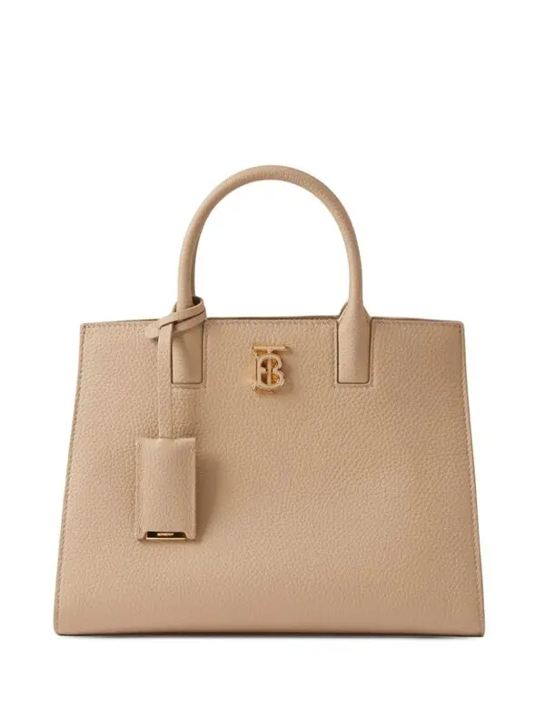 Burberry Frances Leather Tote - Neutrals