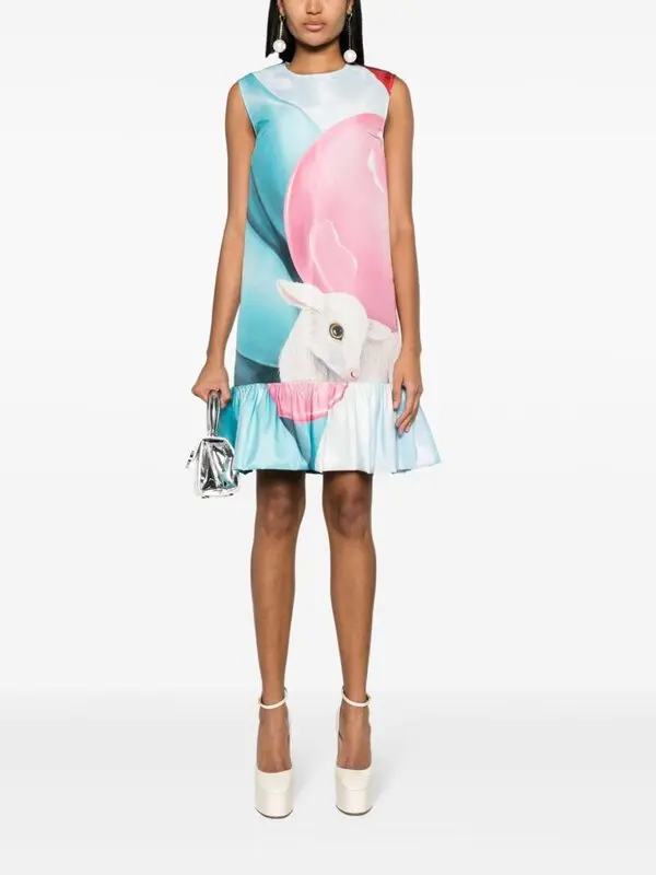 Nina Ricci Graphic-print Flared Minidress