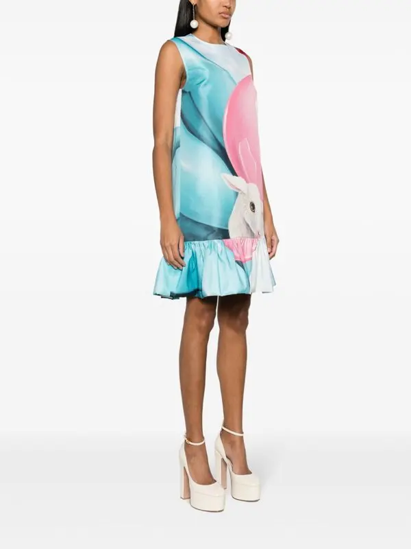 Nina Ricci Graphic-print Flared Minidress