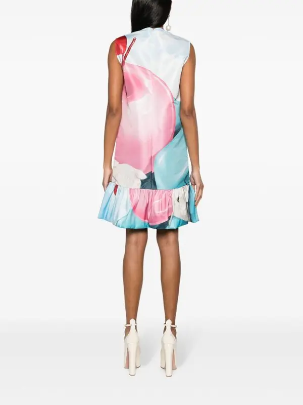 Nina Ricci Graphic-print Flared Minidress