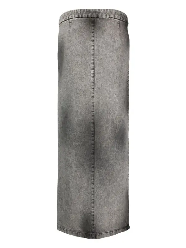 ALESSANDRO VIGILANTE Stonewashed Denim Skirt