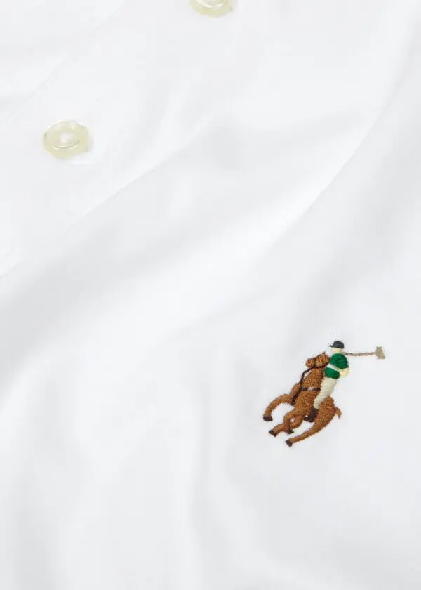 Polo Ralph Lauren Slim Pima Cotton Polo Shirt - White