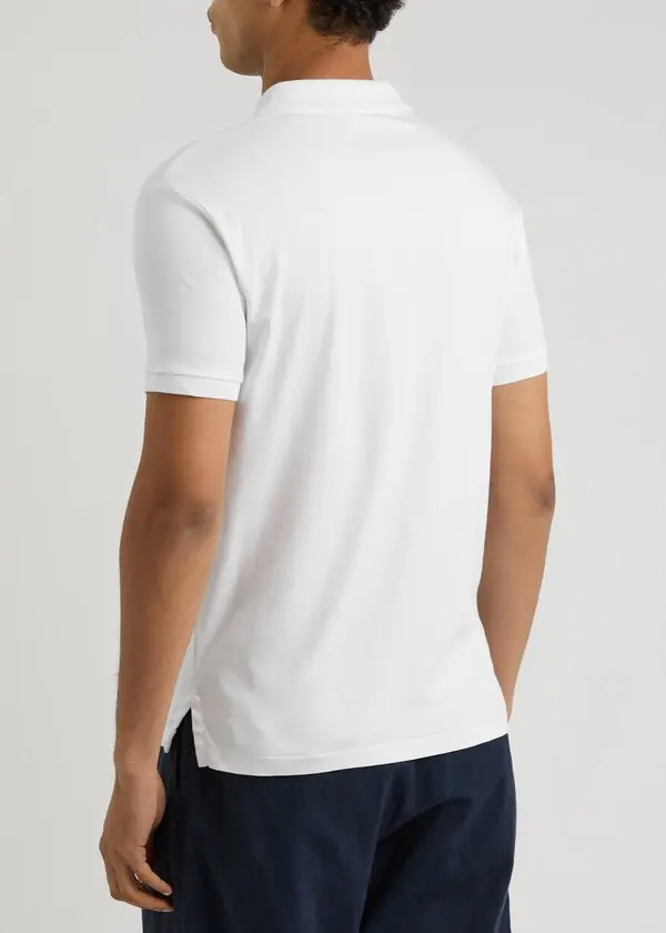 Polo Ralph Lauren Slim Pima Cotton Polo Shirt - White