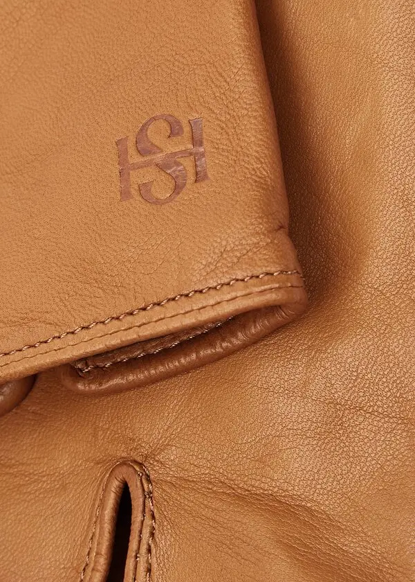 HANDSOME STOCKHOLM Essentials Leather Gloves - Camel