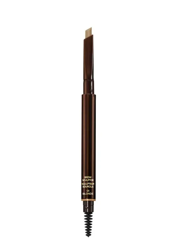 TOM FORD Brow Sculptor, Eyebrow Pencil Matte, Tailor-made Stroke, Thin To Wide, Grooming Brush, Sharpener - Blonde