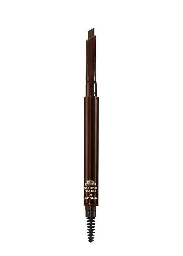 TOM FORD Brow Sculptor, Eyebrow Pencil Matte, Tailor-made Stroke, Thin To Wide, Grooming Brush, Sharpener - Espresso