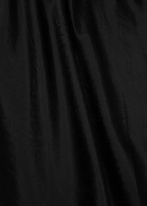 Vince Hammered Satin Slip Dress - Black