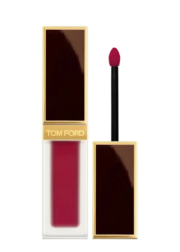 TOM FORD Liquid Lip Luxe Matte, Lipstick, Devoted, Long-lasting, Transfer-resistant, Black Rose Oil, Seaweed Extracts, Blur Look Of Fine Lines - 125 Mindblown