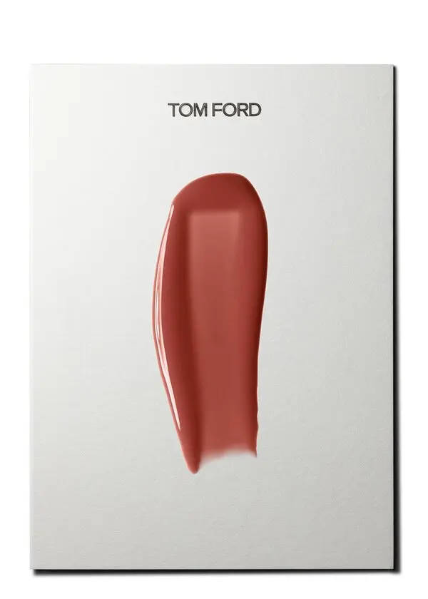 TOM FORD Gloss Luxe, Lip Gloss Weightless, Liquid Balm, High Shine, Sheer-to-medium Coverage, Avocado Olive And Jojoba, Full-looking - Inhibition