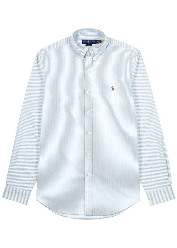 Polo Ralph Lauren Striped Piqué Cotton Oxford Shirt