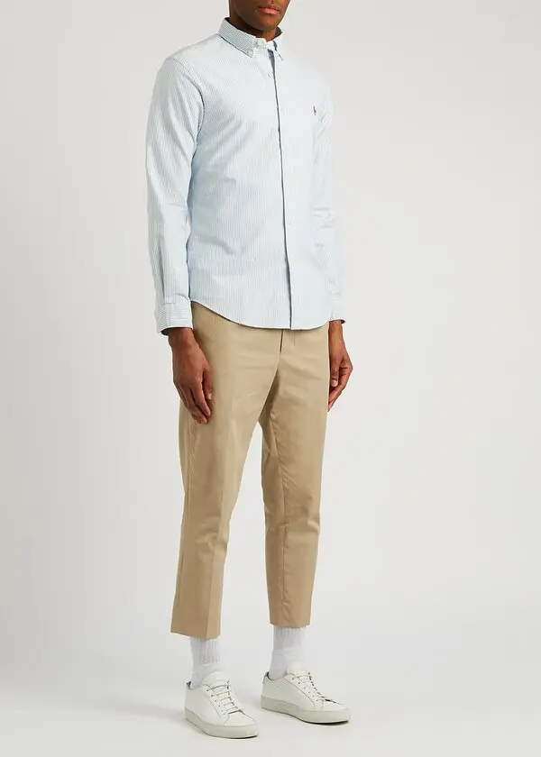 Polo Ralph Lauren Striped Piqué Cotton Oxford Shirt