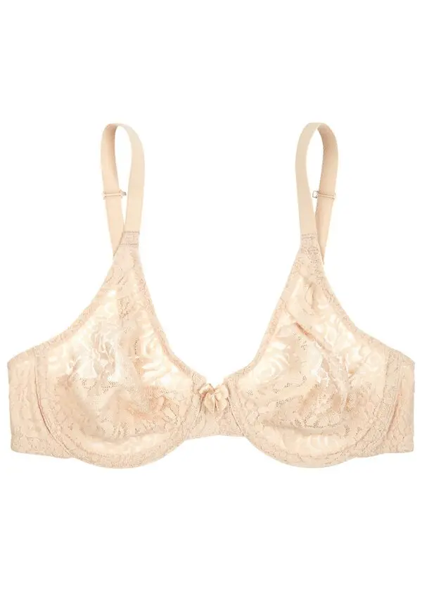 Wacoal Halo Lace Underwired Bra - Nude