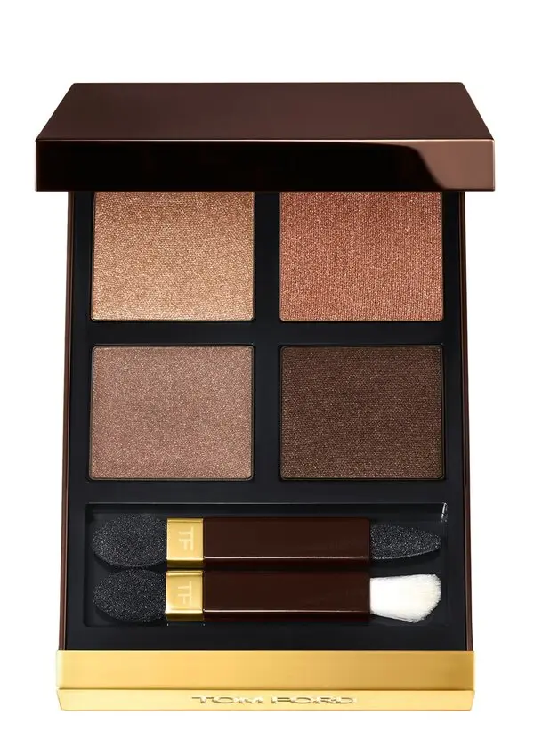 TOM FORD Eye Color Quad Eyeshadow, Bold Smoky Eye, Sheer Sparkle Satin Shimmer And Matte, Four Luxurious Finishes - Tiger Eye