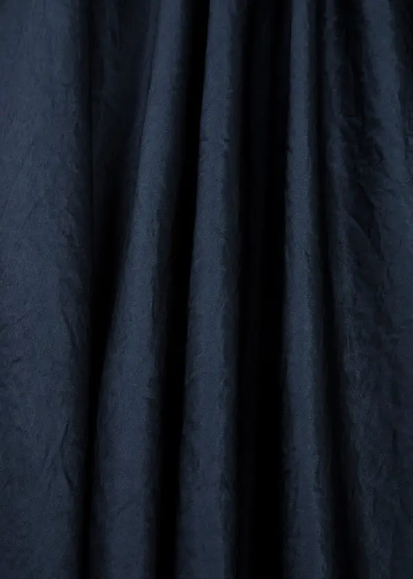 Vince Hammered Satin Midi Skirt - Navy