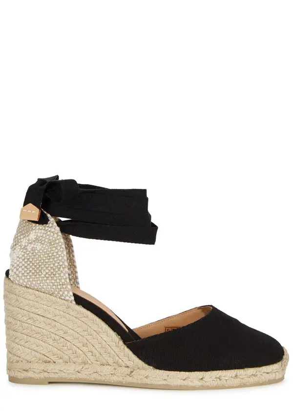 CastaÑer Carina 80 Canvas Wedge Espadrilles