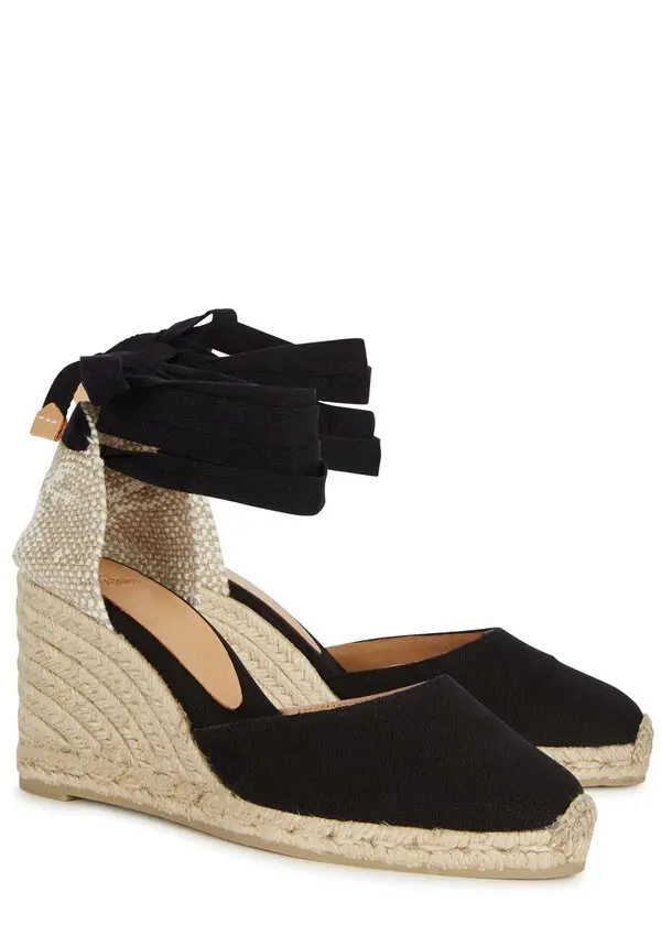 CastaÑer Carina 80 Canvas Wedge Espadrilles
