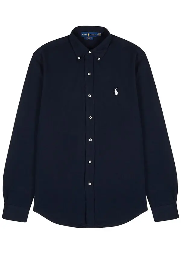 Polo Ralph Lauren Piqué Cotton Shirt - Navy