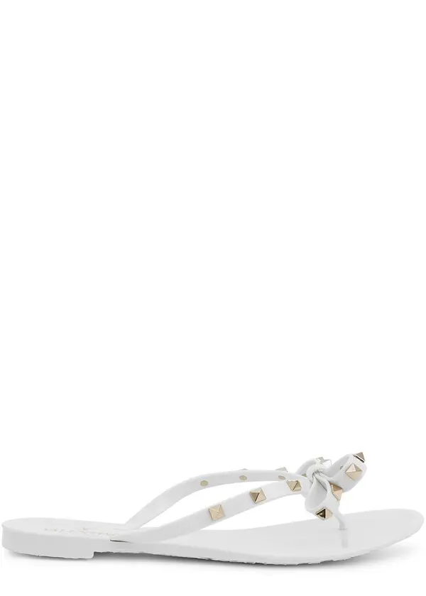 Valentino Garavani Rockstud Flip Flops - White