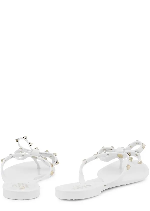 Valentino Garavani Rockstud Flip Flops - White