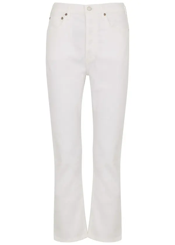 AGOLDE Riley Cropped Straight-leg Jeans
