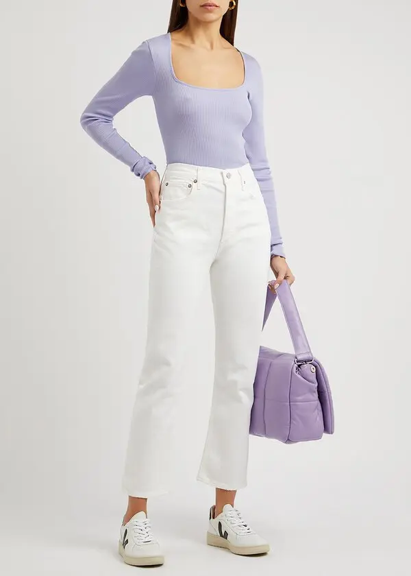 AGOLDE Riley Cropped Straight-leg Jeans