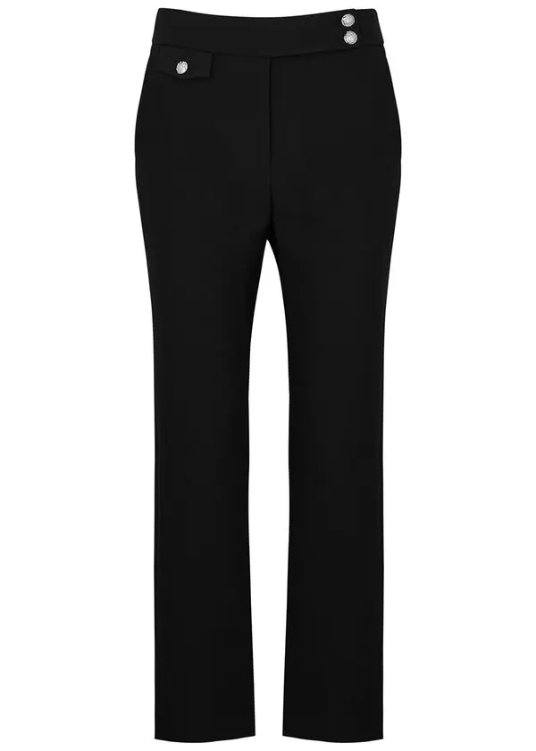 Veronica Beard Renzo Straight-leg Trousers - Black
