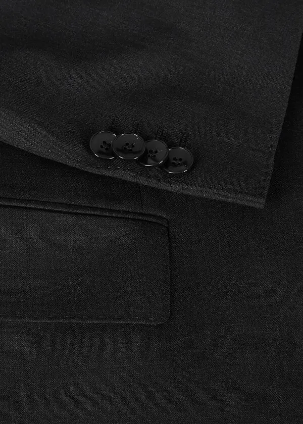 BOSS Slim Stretch-wool Blazer - Grey