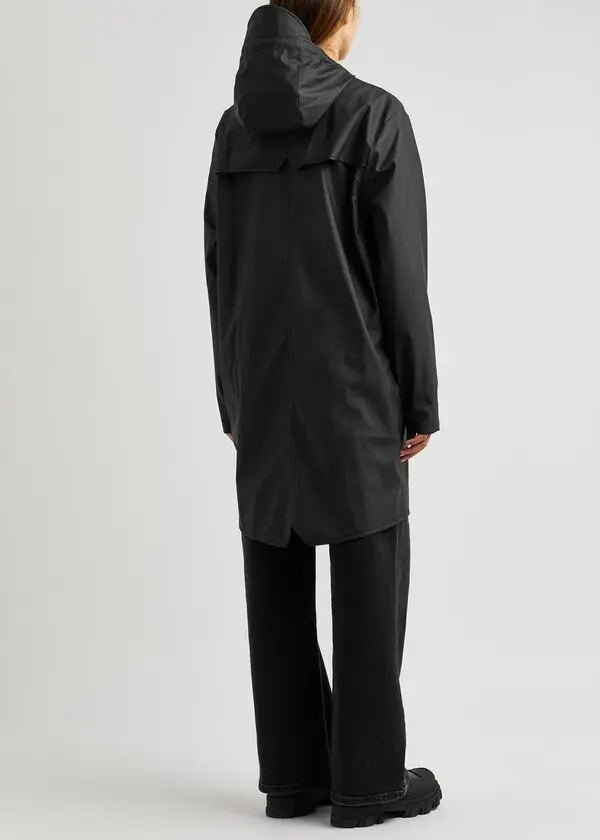 Rains Waterproof Hooded Jacket - Black