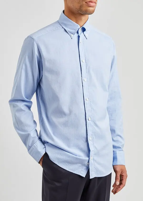 Eton Piqué Cotton Oxford Shirt