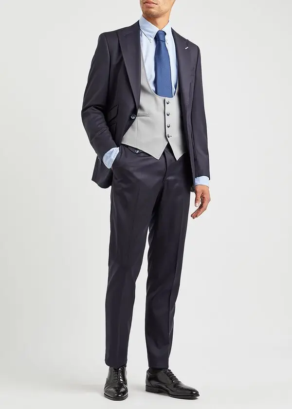 Eton Piqué Cotton Oxford Shirt