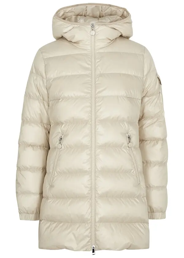 Moncler Glements Hooded Quilted Shell Coat