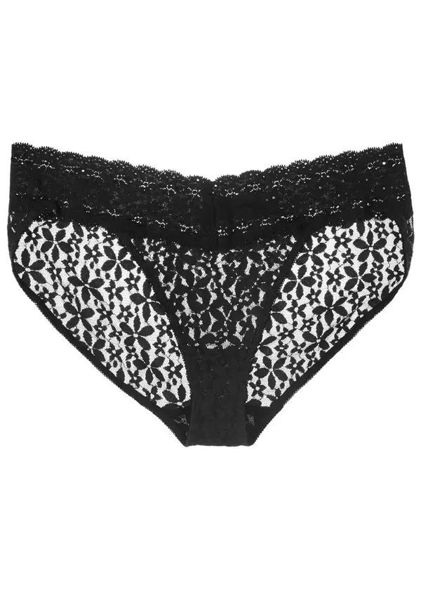 Wacoal Halo Lace Briefs - Black