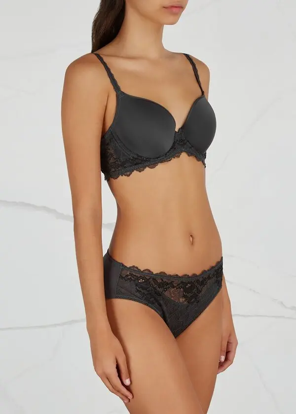 Wacoal Lace Perfection Contour Bra - Charcoal