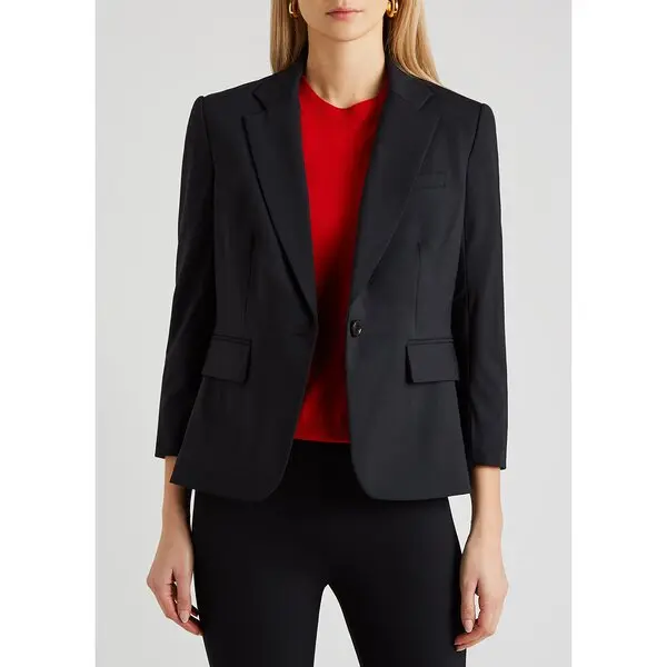 Veronica Beard Schoolboy Dickey Stretch-wool Blazer