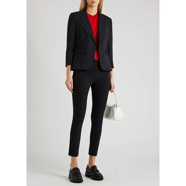 Veronica Beard Schoolboy Dickey Stretch-wool Blazer