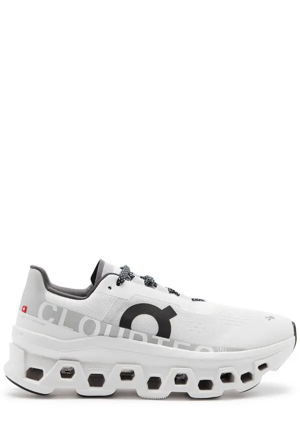 On Cloudmonster Panelled Sneakers - White