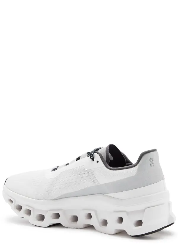 On Cloudmonster Panelled Sneakers - White