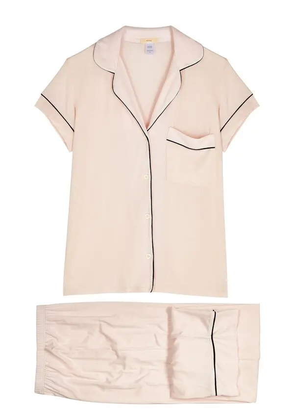Eberjey Gisele Jersey Pyjama Set - Light Pink