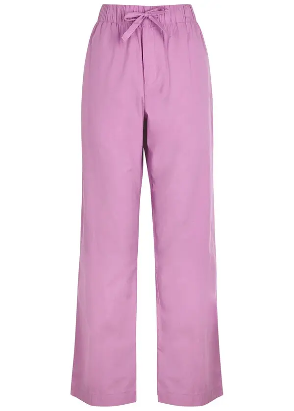 TEKLA Poplin Pyjama Trousers - Pink