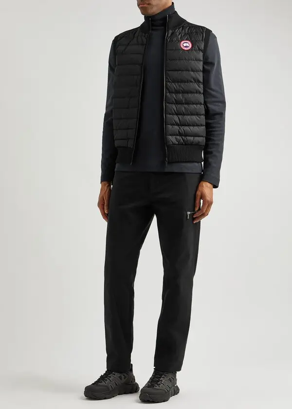 Canada Goose Hybridge Knit Quilted Gilet - Black